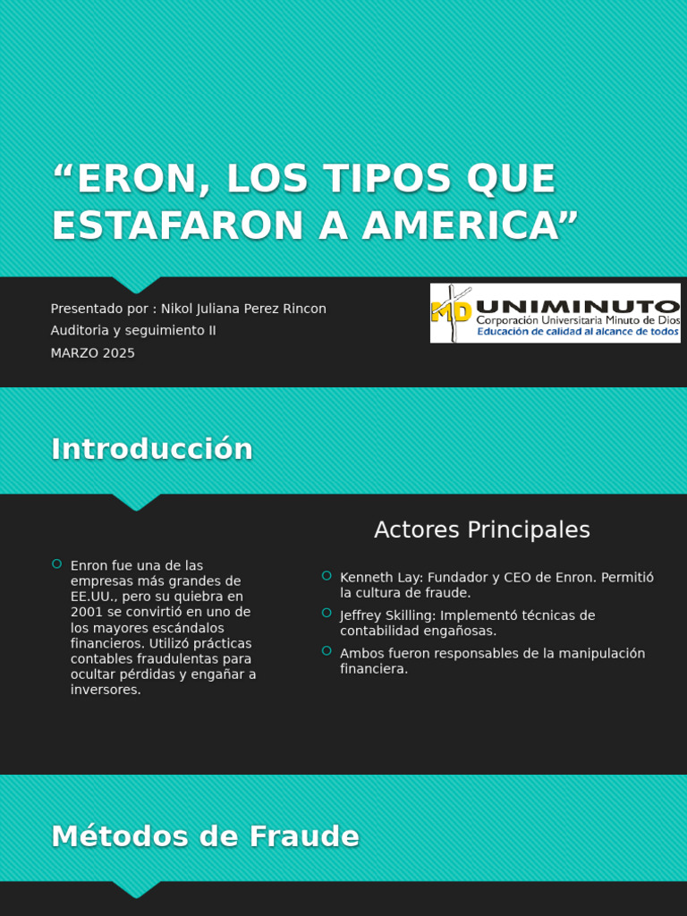 Actividad Experiencial 1 | PDF | Enron | Auditoría