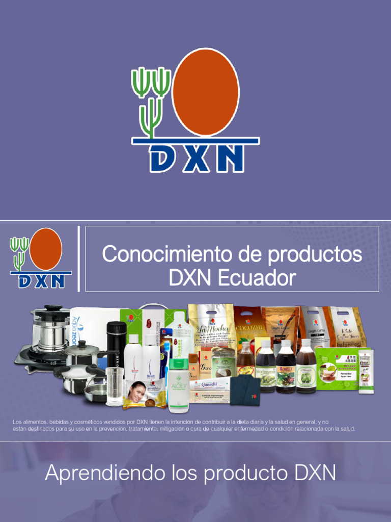Conocimiento de Productos DXN Ecuador | PDF | Alimentos | café