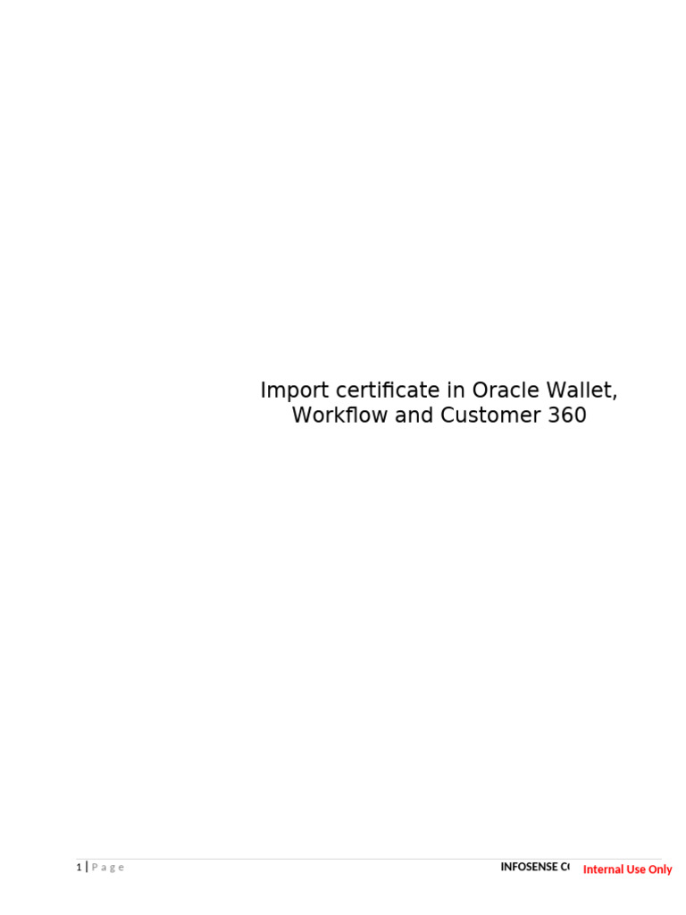 Certificate Import C360 Stryker Workflow 2021 | PDF | Public Key ...
