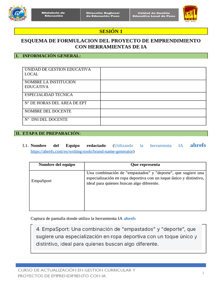 Sesion1 - Actividades de Extension | PDF | Iniciativa empresarial