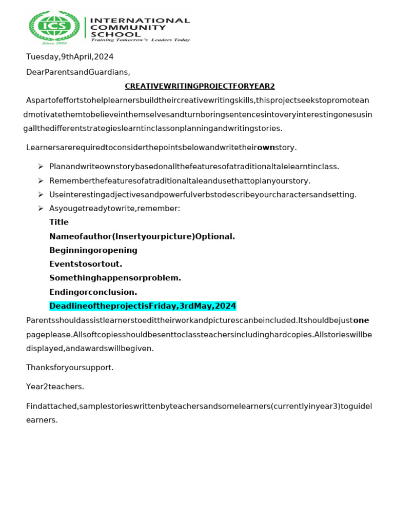 Year 2 Creative Writing Project Guide | PDF | Shapeshifting | European ...