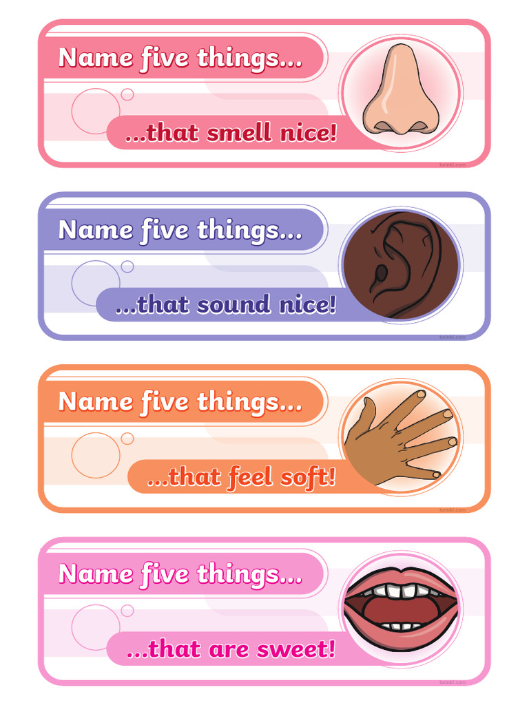 Au L 068 Name Five Things Challenge Cards - Ver - 1 | PDF