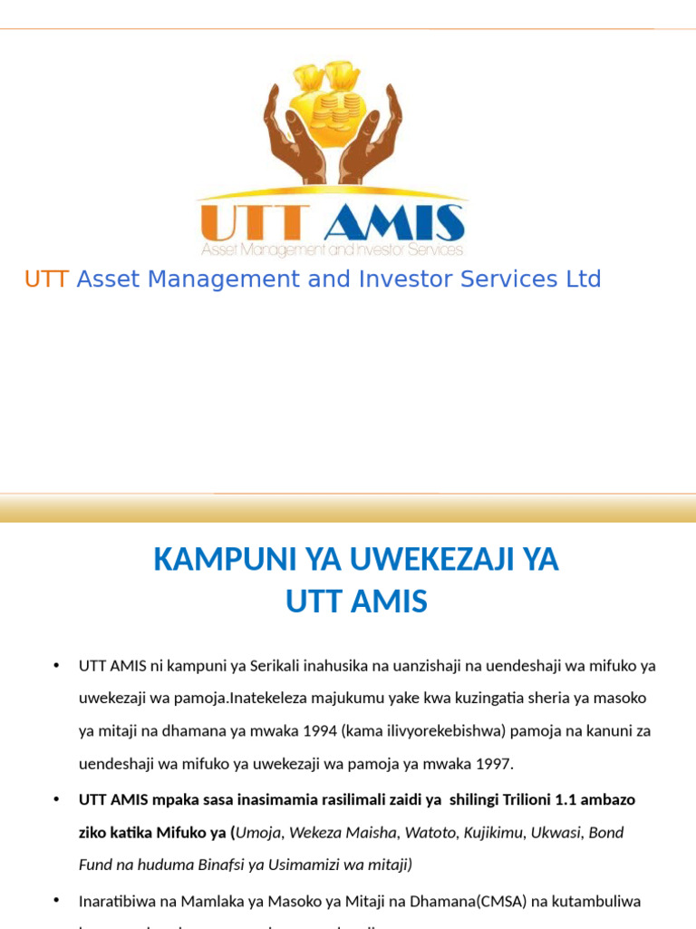 UTT AMIS Presentation - Swahili | PDF