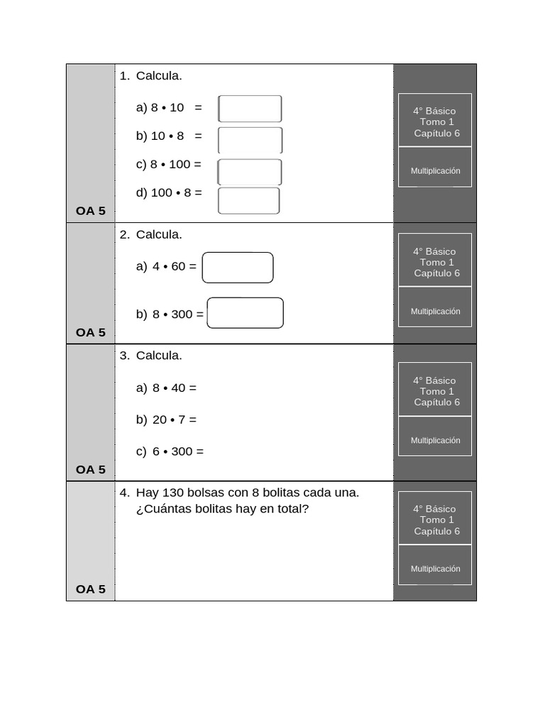4B U2 Items Cap6 Imprimir | PDF
