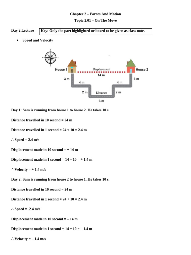 Chapter 2 - Lecture 2 | PDF | Velocity | Speed