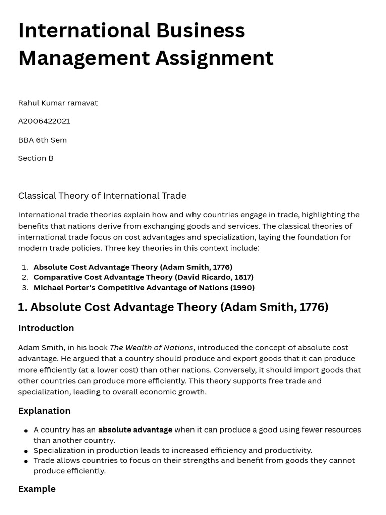 Rahul Ramavat Assignment IBM | PDF | Opportunity Cost | Competitive ...