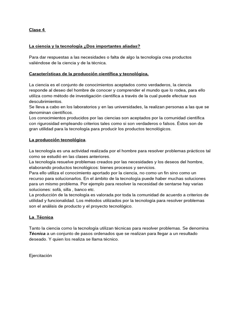 Ciencia y Tecnología: Aliadas Esenciales | PDF