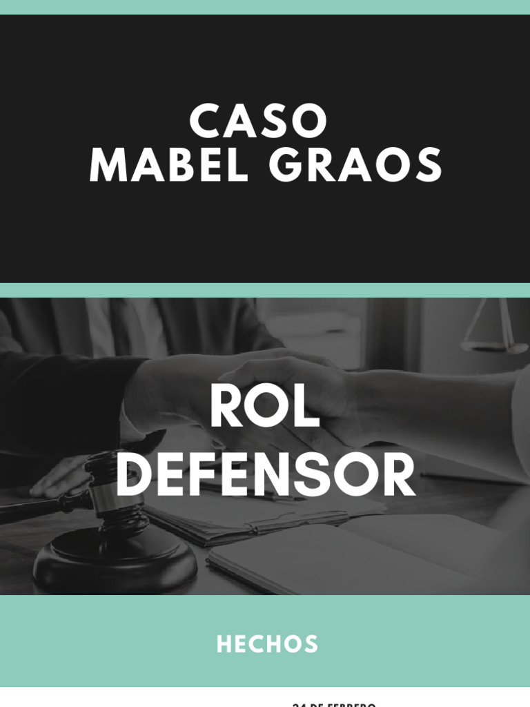Caso Mabel Graos Defensa | PDF
