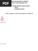 NEA 2 Food Preparation Guidelines | PDF | Cooking | Soup