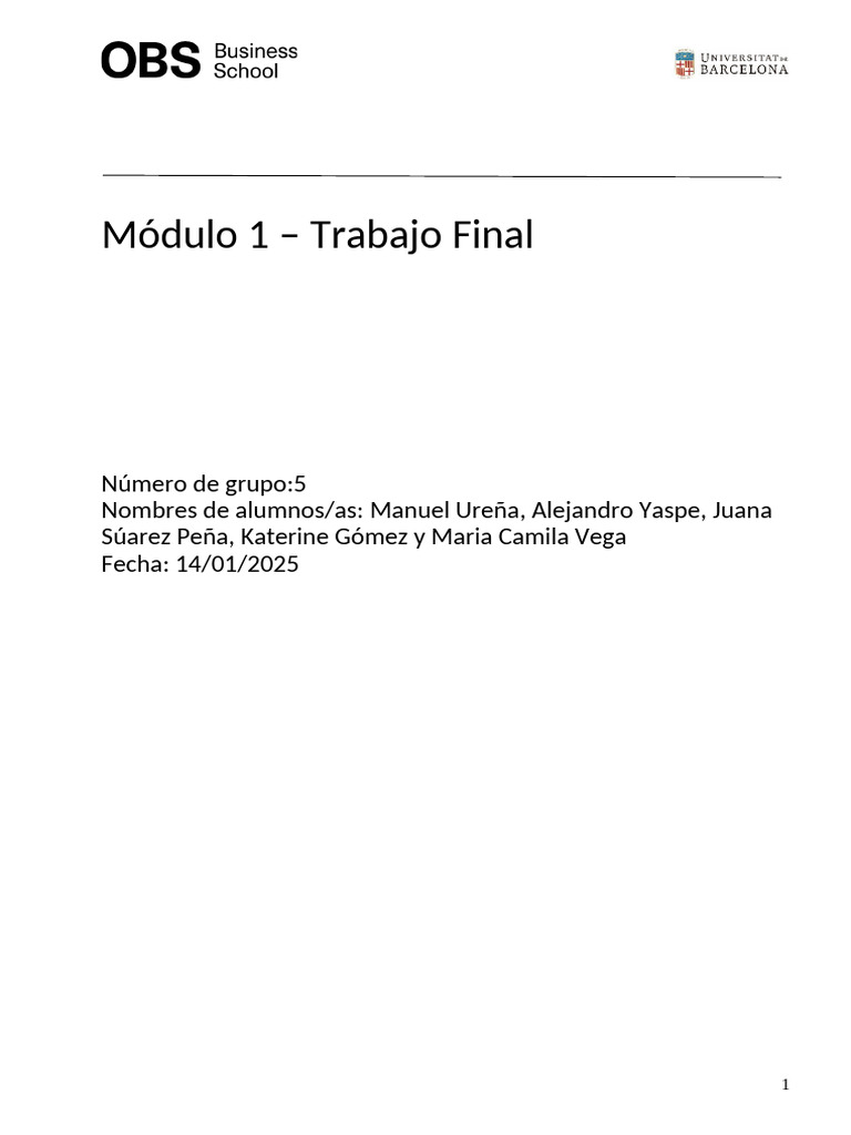 Entrega Final Modulo 3. | PDF