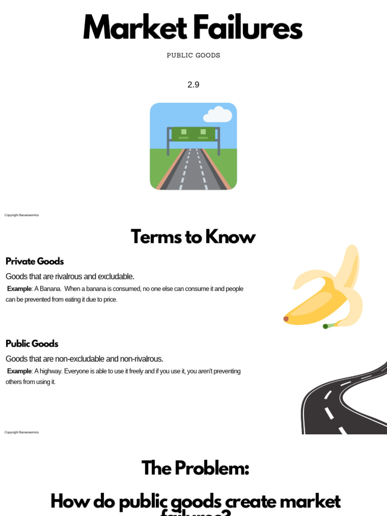 2.9 Market Failures - Public Goods | PDF | Goods | Economics