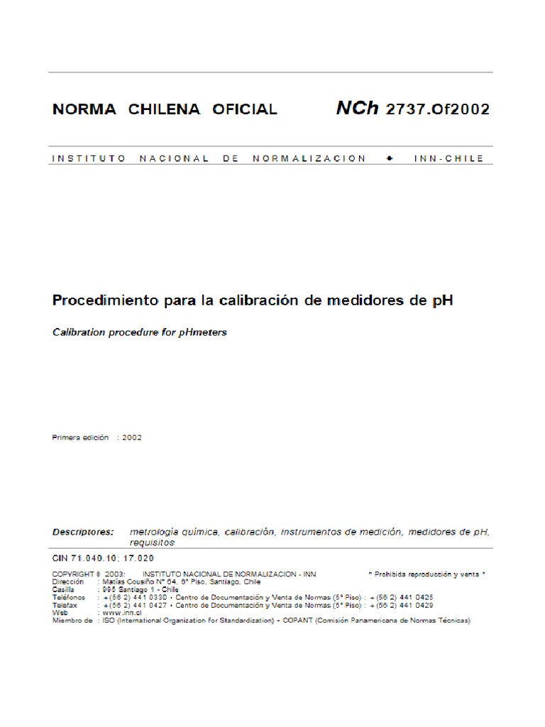 NCH 2737 2002 | PDF