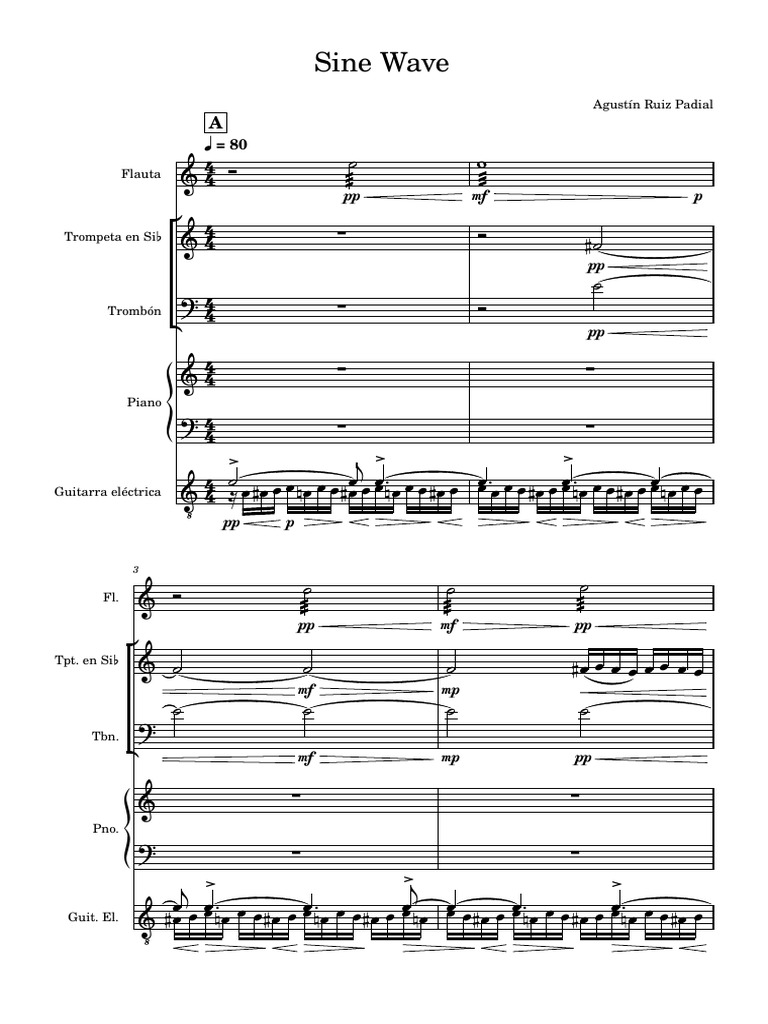 Sine Wave Fin-Partitura y Partes | PDF