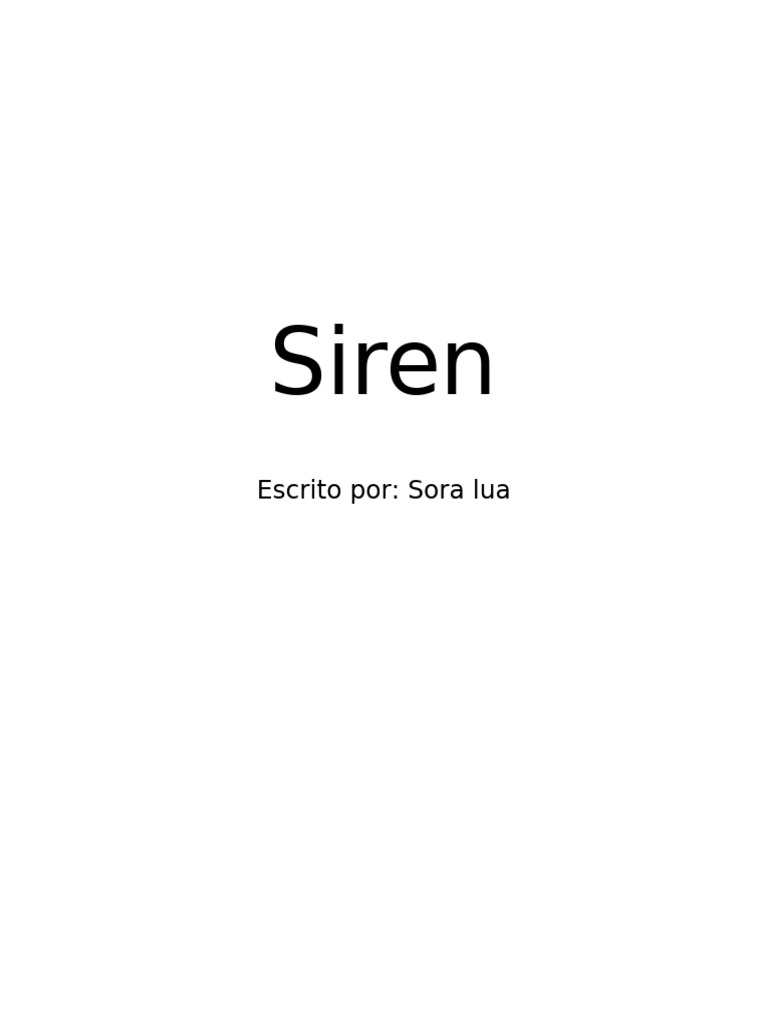 Siren | PDF