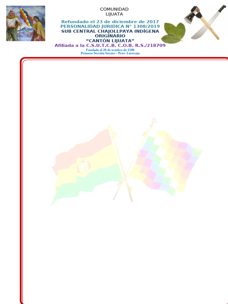 Membrete Original Lijuata | PDF