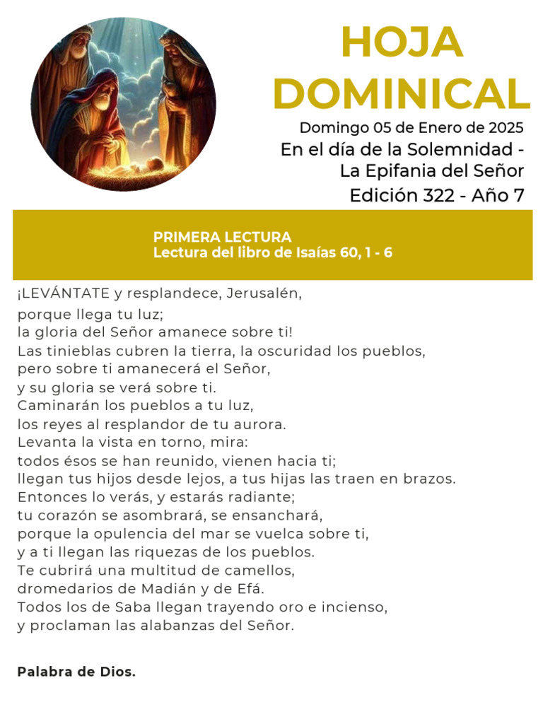 05 Ene. | PDF | Jesús | Reyes Magos