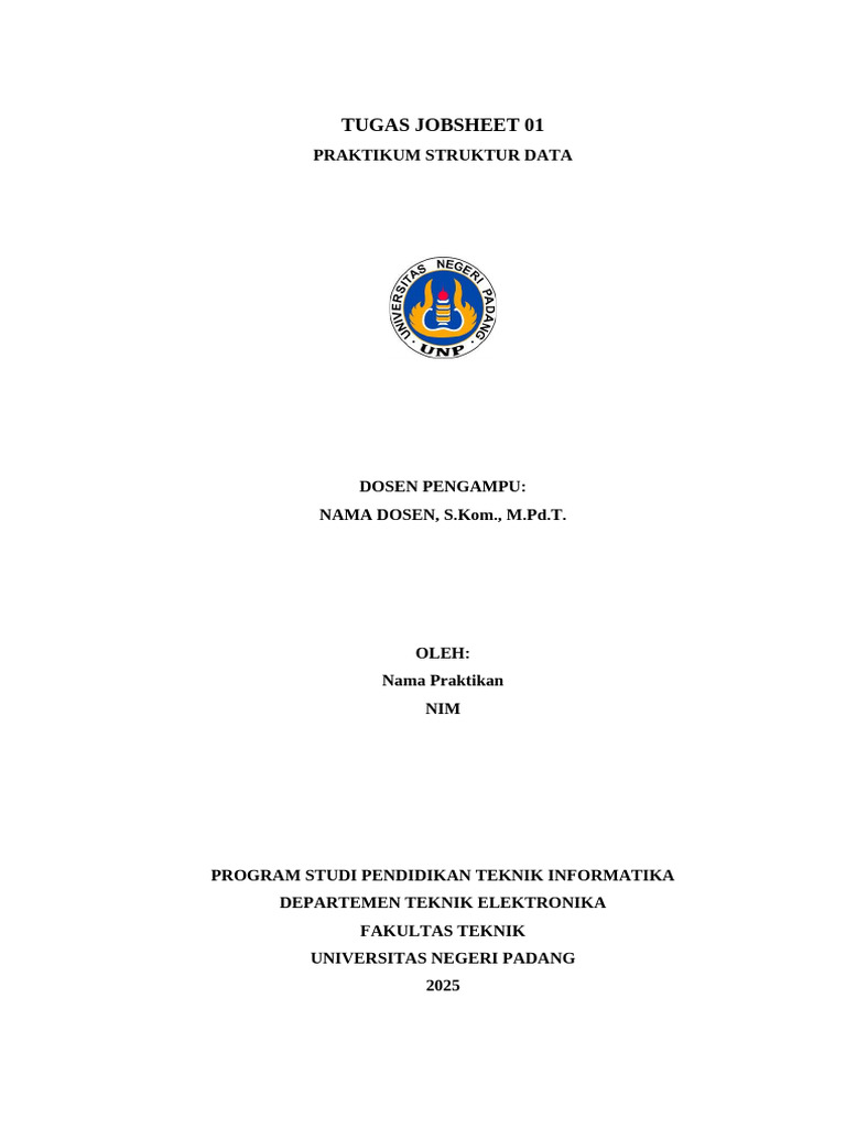 Praktikum Struktur Data 2025 | PDF