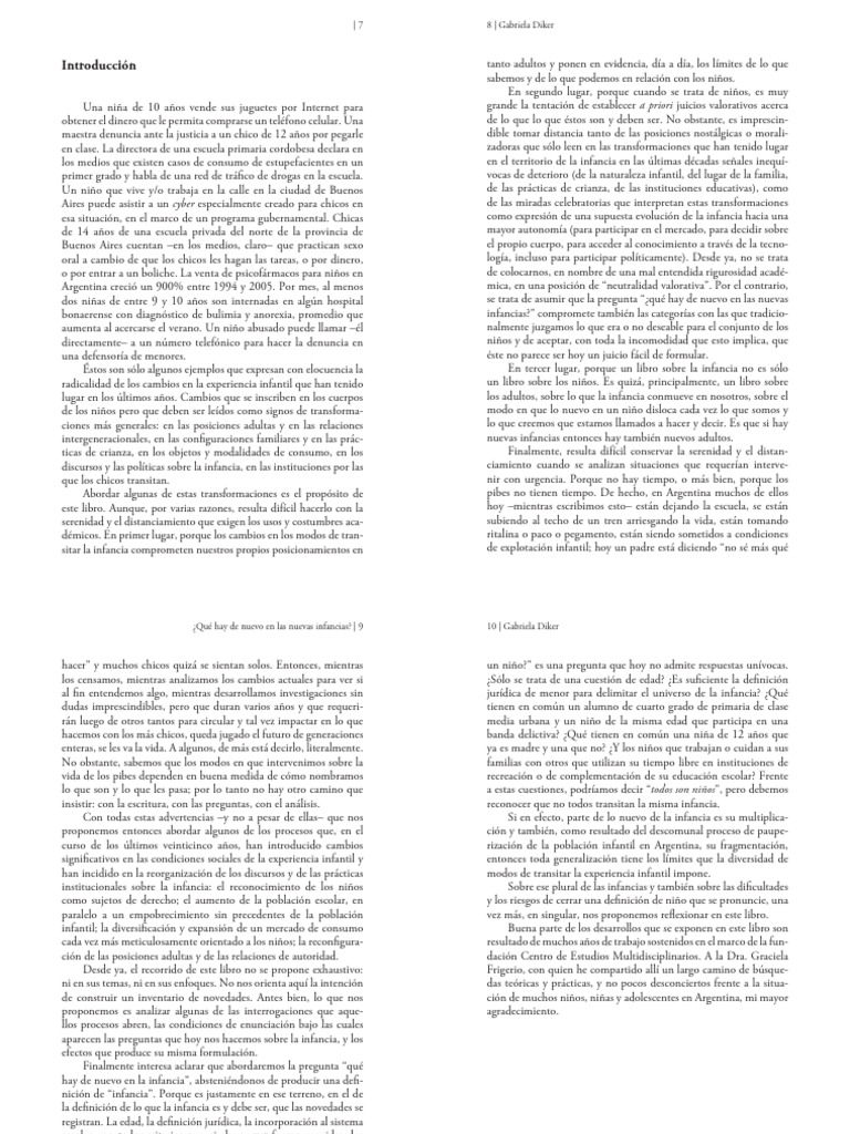 Qué hay de nuevo en las nuevas infancias_ (1) | PDF | Escuelas | Sicología