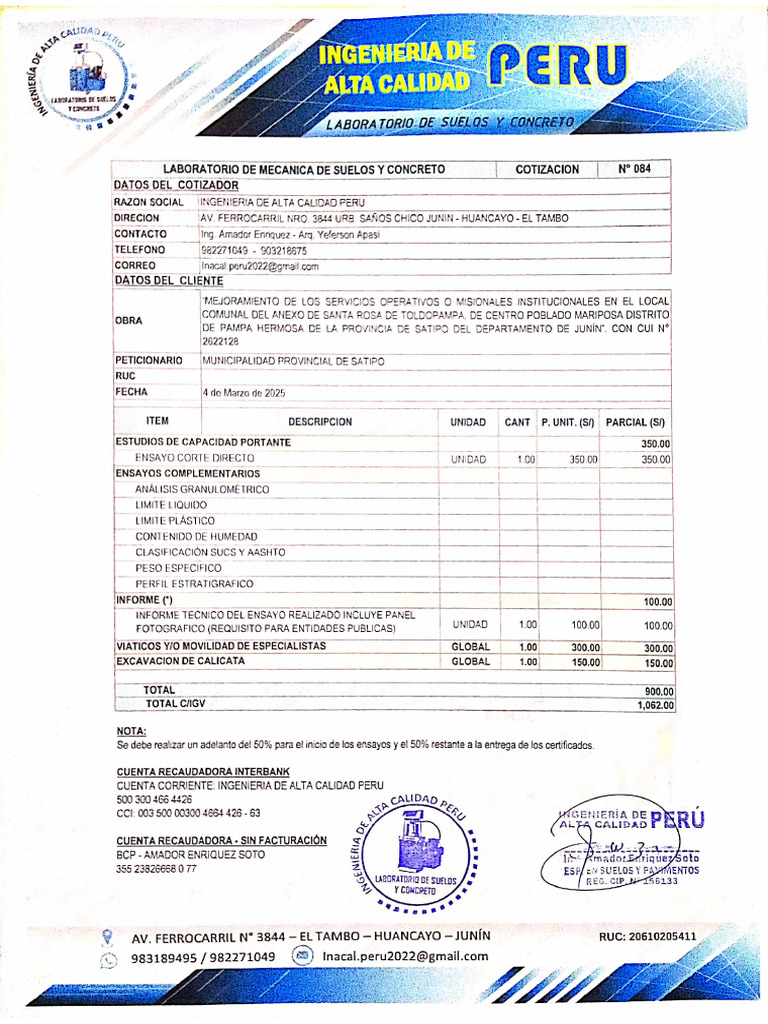 COT Sta Rosa Cotapampa | PDF