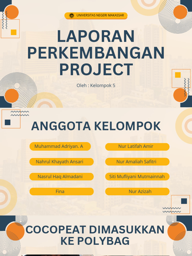 LAPORAN PERKEMBANGAN PROJECT TEKNIK HIDROPONIK KLP 5 | PDF