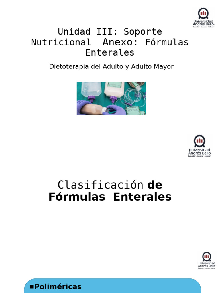 ANEXO Clase 3 Fórmulas Enterales | PDF | Proteínas | Leche