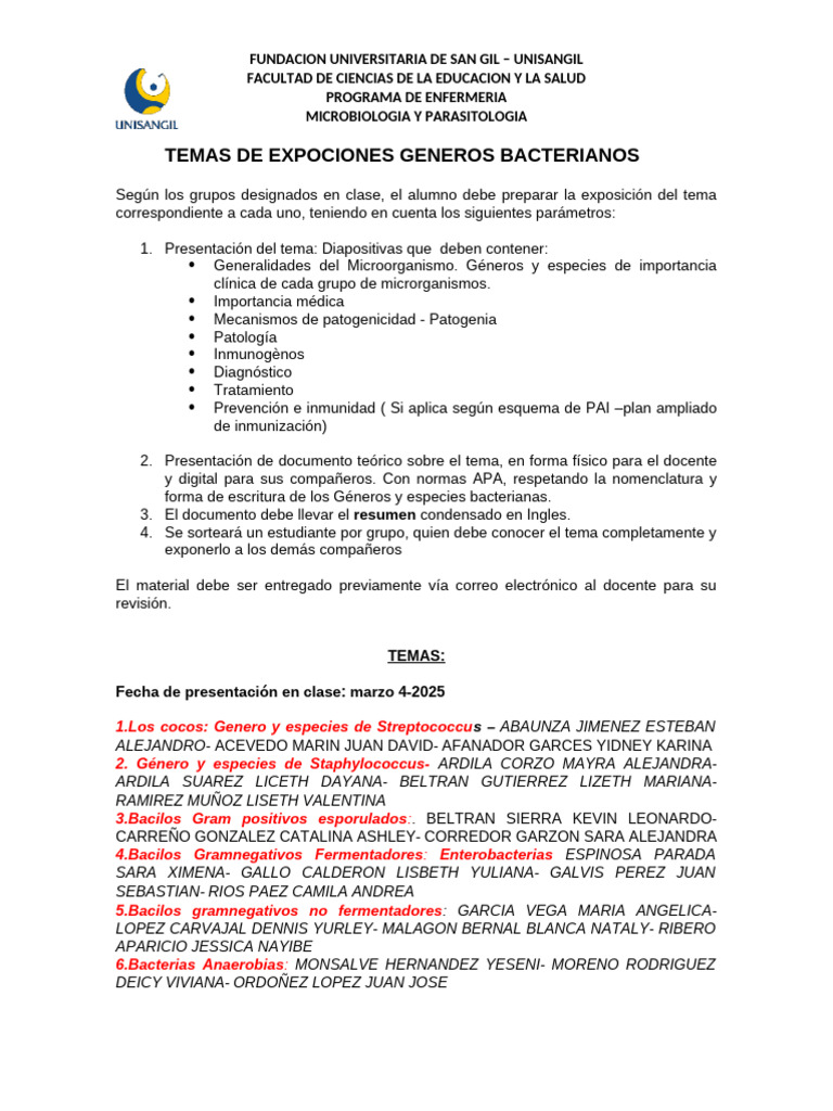 Temas de Exposiciones Bacterias | PDF | Las bacterias | Microscopía