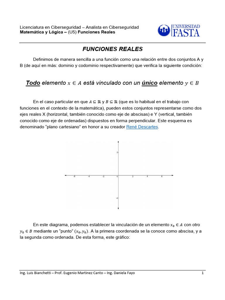 5teo Func R 1° Parte Lin Cuadr 2022 | PDF | Función (Matemáticas) | Sistema de coordenadas ...