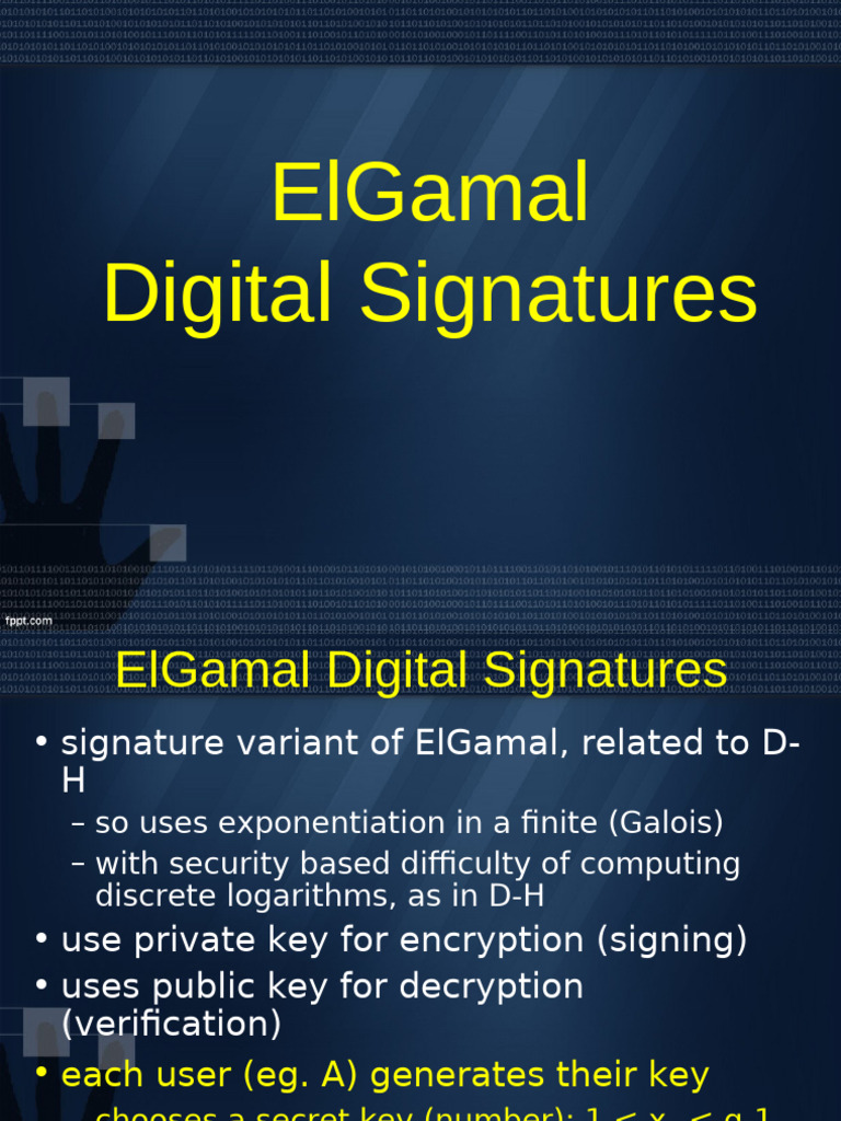 36-Elgamal Based Digital Signature-13-03-2025 | PDF