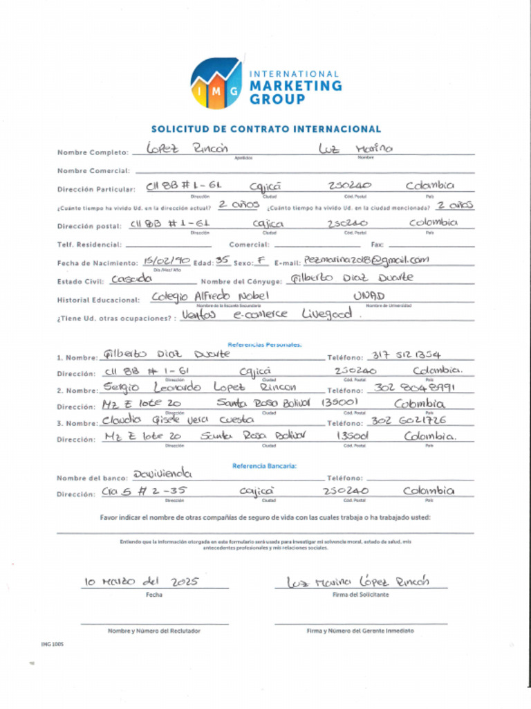 Solicitud Imgg | PDF