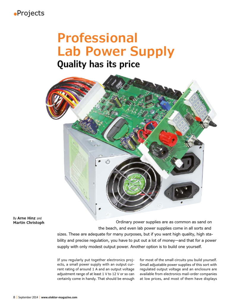 DIY Adjustable Lab Power Supply Guide | PDF | Power Supply | Electronics