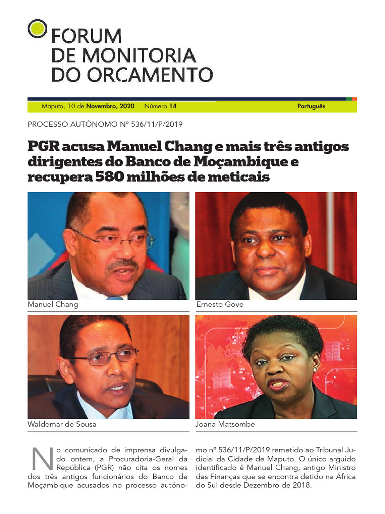 PGR-acusa-Manuel-Chang-e-mais-tres-antigos-dirigentes-do-Banco-de ...