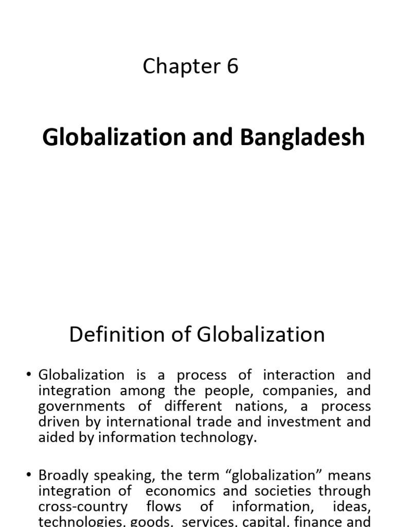 Globalization's Impact on Bangladesh | PDF | Globalization | World Economy
