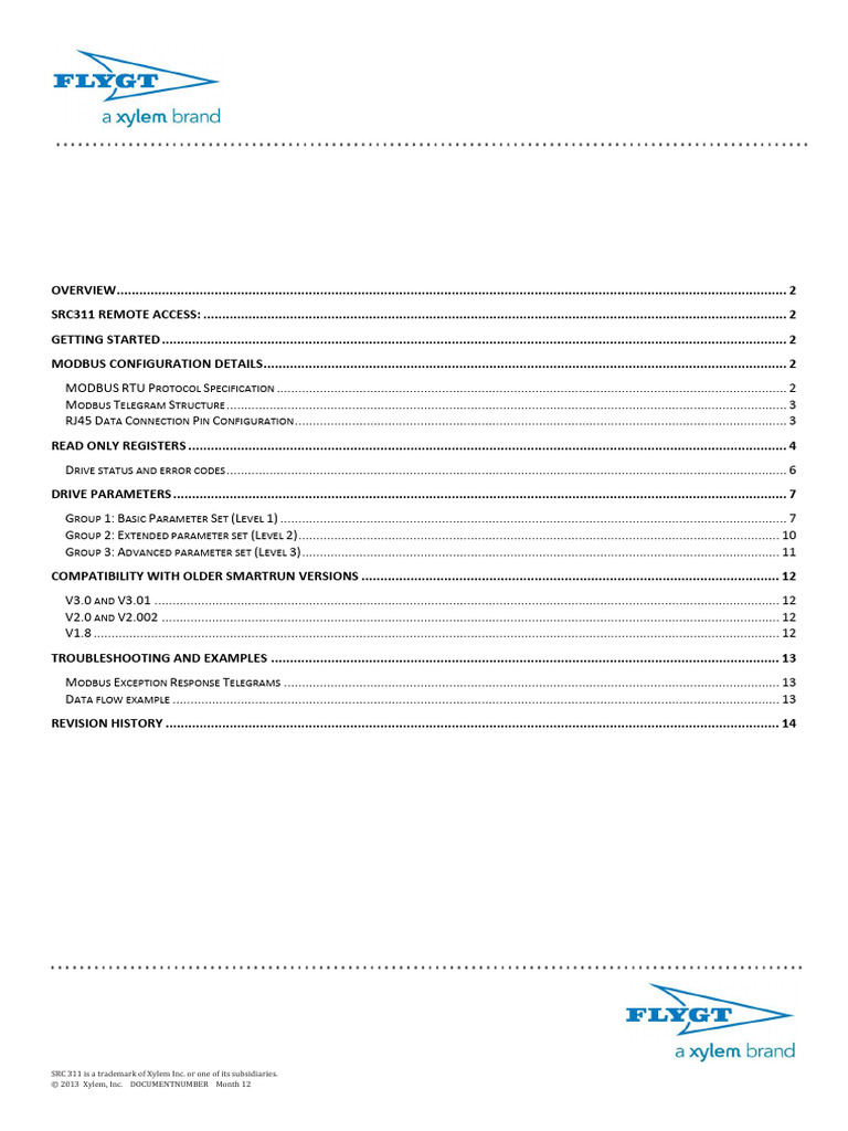 SRC311 Modbus RTU Control and Register Mapping | PDF | Computer ...