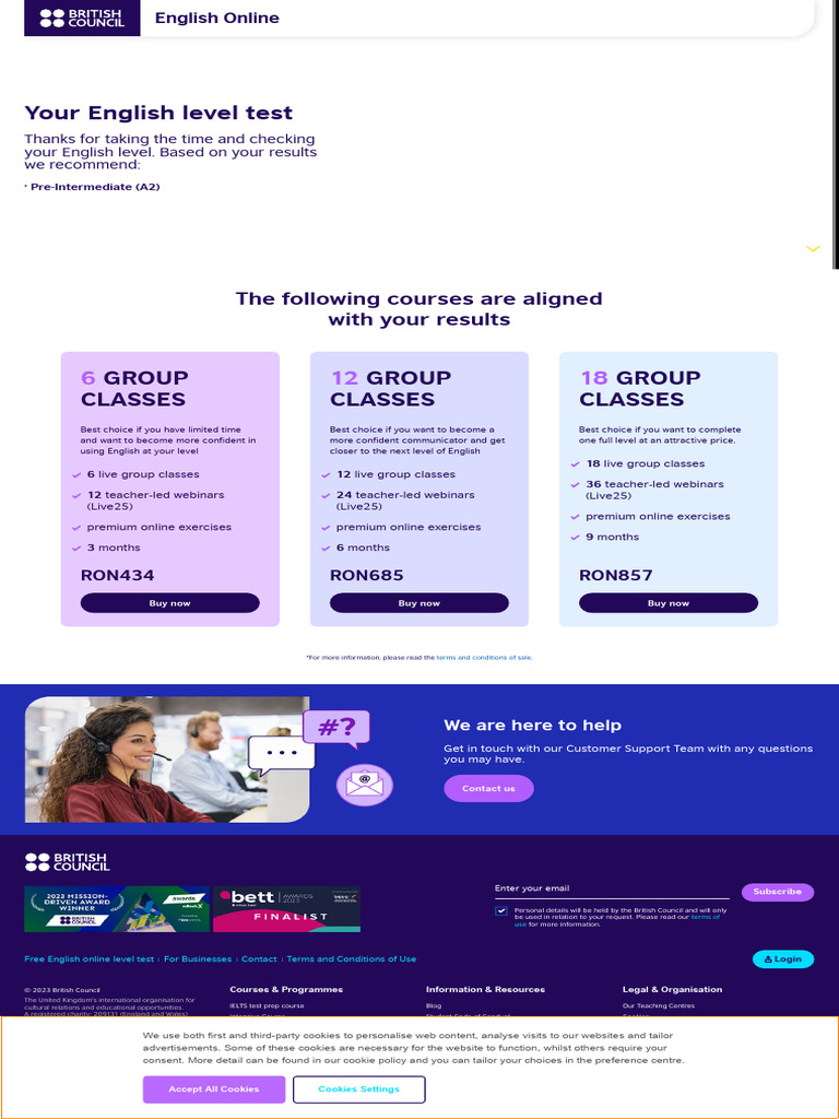 A2 English Level Test and Courses | PDF | Http Cookie