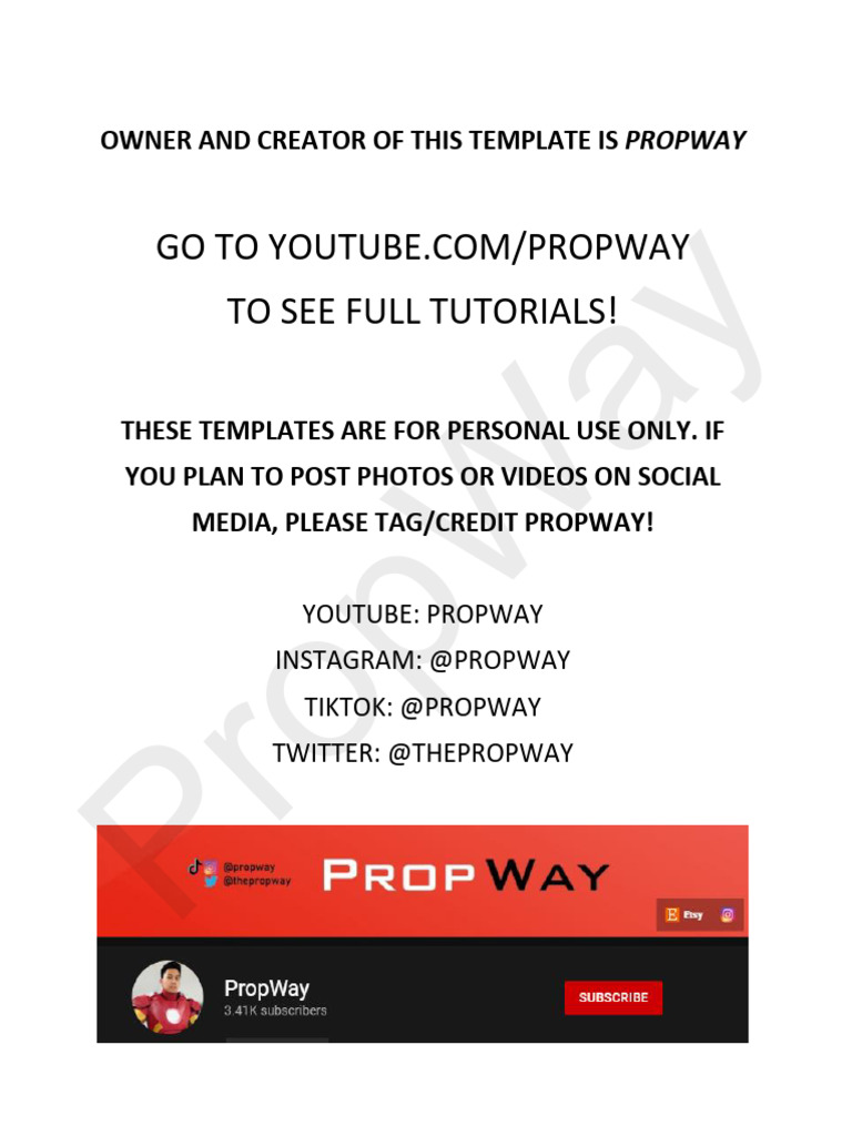 PropWay Social Media Template Guide | PDF