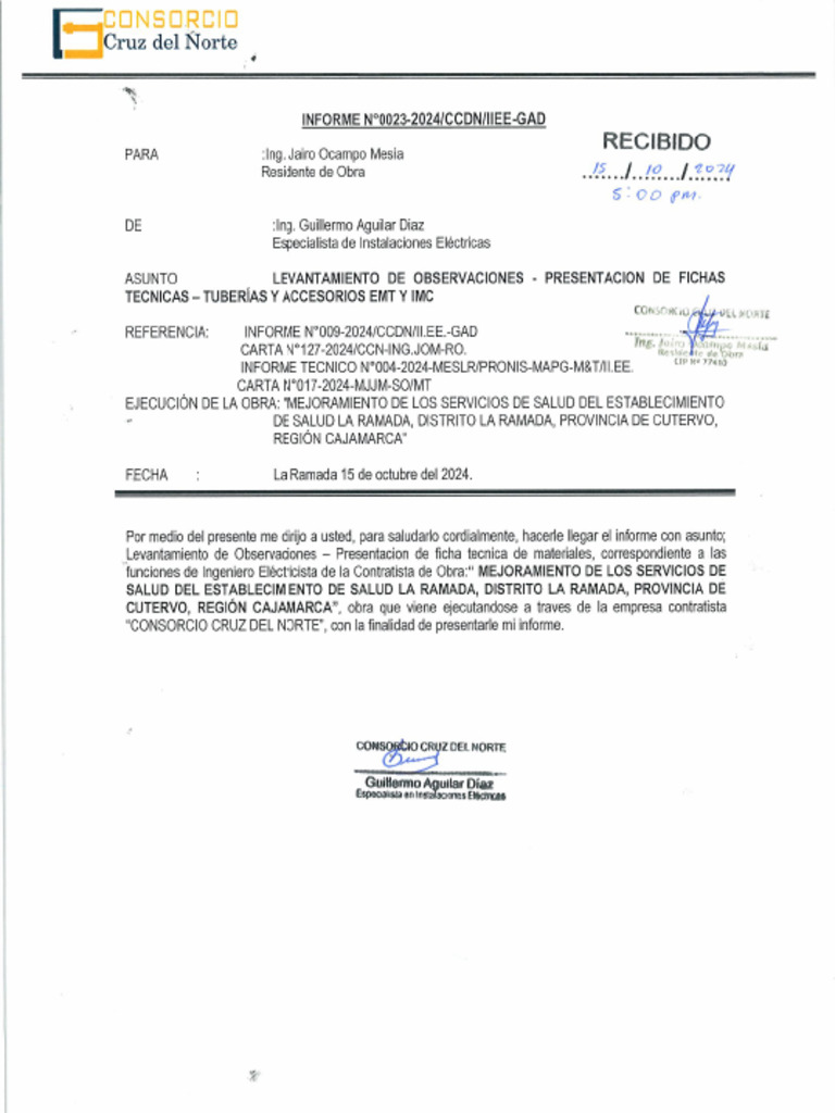 Cargo Informe N°23 | PDF