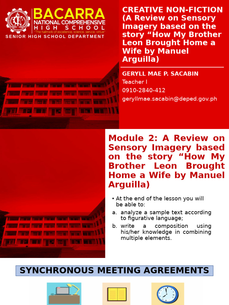 CNF - Mod.2 Elements of Creative Non-Fiction - Lesson 2 - On Drama & Dialogue | PDF