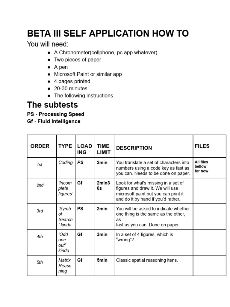 BETA III Self-Assessment Guide | PDF