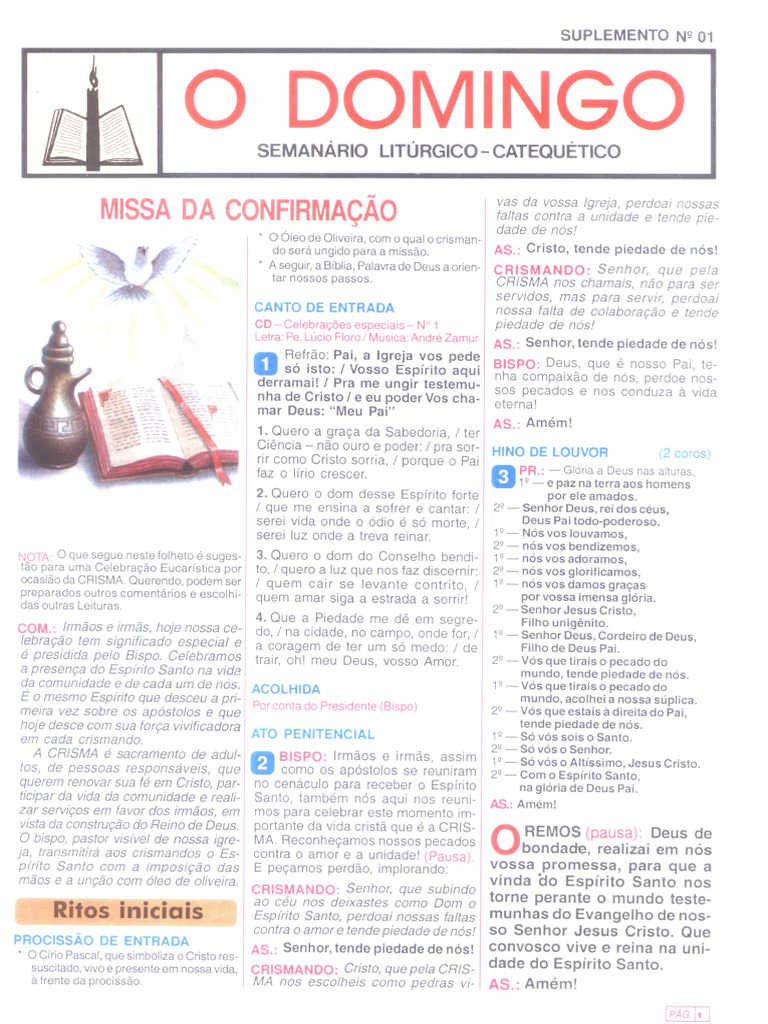 Folheto Crisma | PDF
