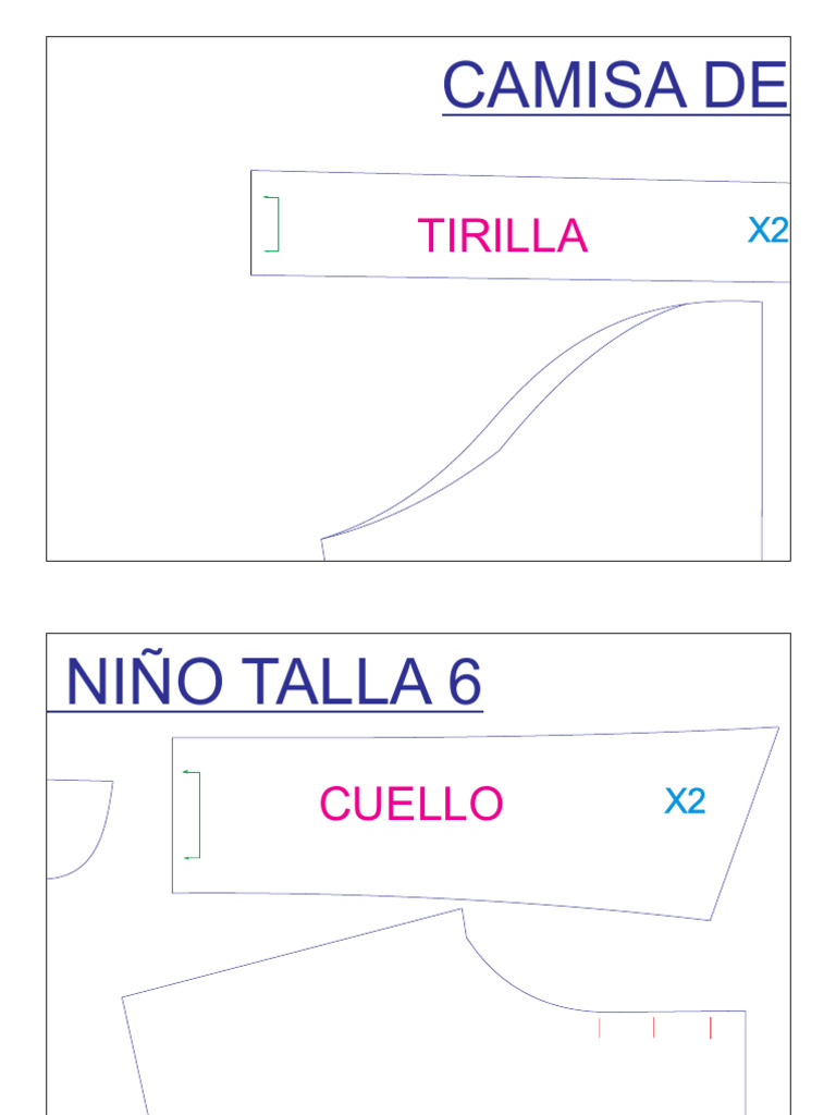 Talla 6 Camisa Niño | PDF