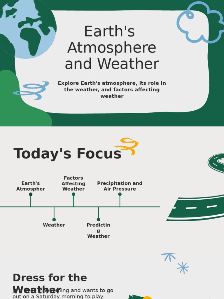 Earth's Atmosphere and Weather Education Presentation in Green Blue ...