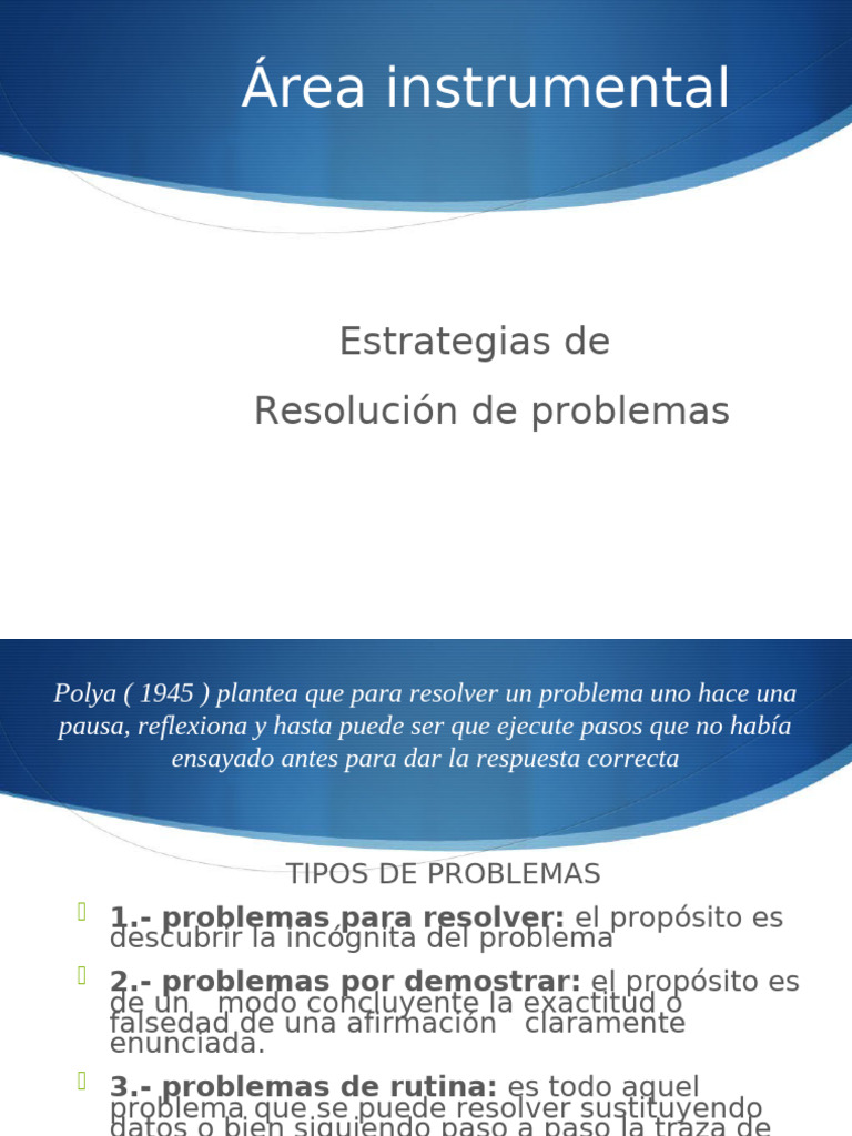 Estrategias para Resolver Problemas Matemáticos | PDF | Ecuaciones ...