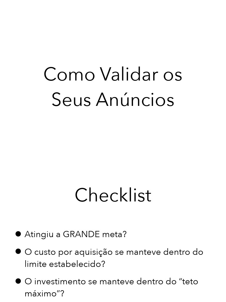 PDF-Como Validar Os Seus Anuncios | PDF