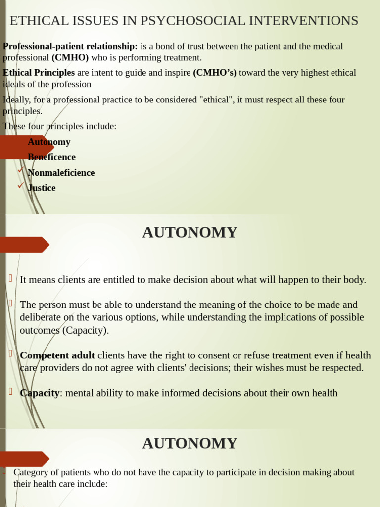 LECTURE 2 Psychosocial | PDF | Informed Consent | Autonomy