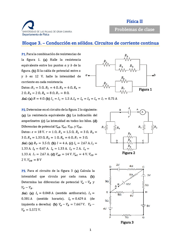 ProblemasClase Bloque3 Fisica2 | PDF | Metrología | Cantidad