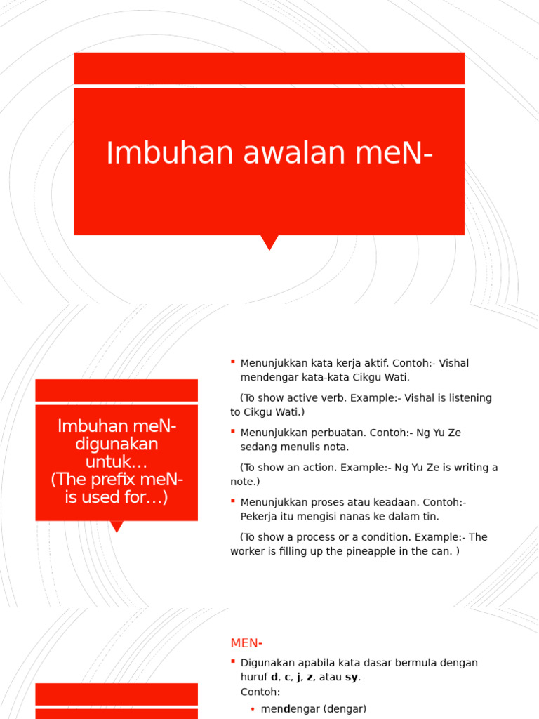 BM Imbuhan Awalan MeN | PDF