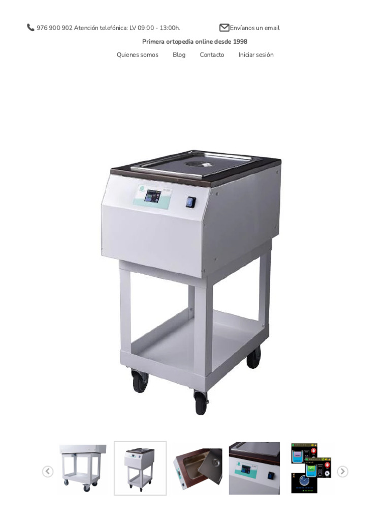 Baño de Parafina Profesional BK260 - Ortoweb Ortopedia Online | PDF | Contraseña | Termostato