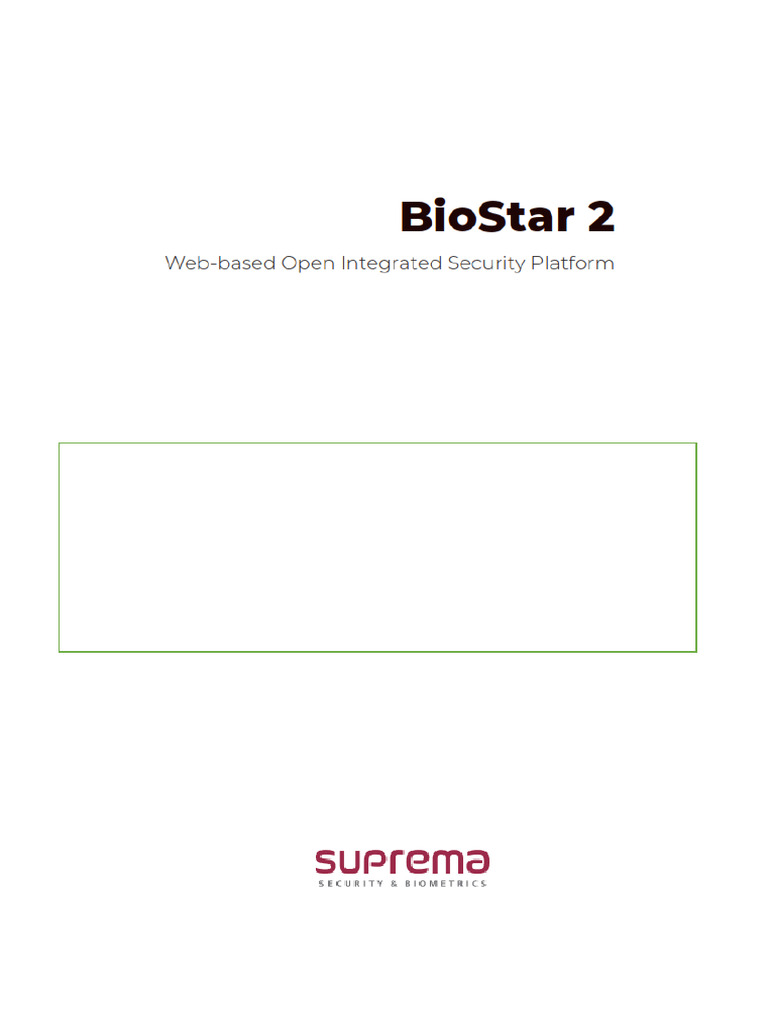 BIOSTAR2 | PDF