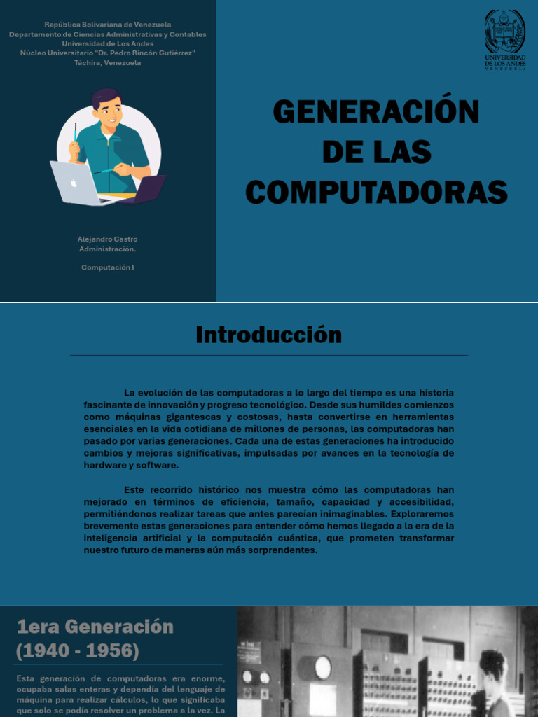 Generación de Las Computadoras | PDF | Microprocesador | Informática