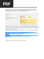 Cara Aktivasi Office 2016 GRATIS Tanpa Aplikasi (100% Work) | PDF